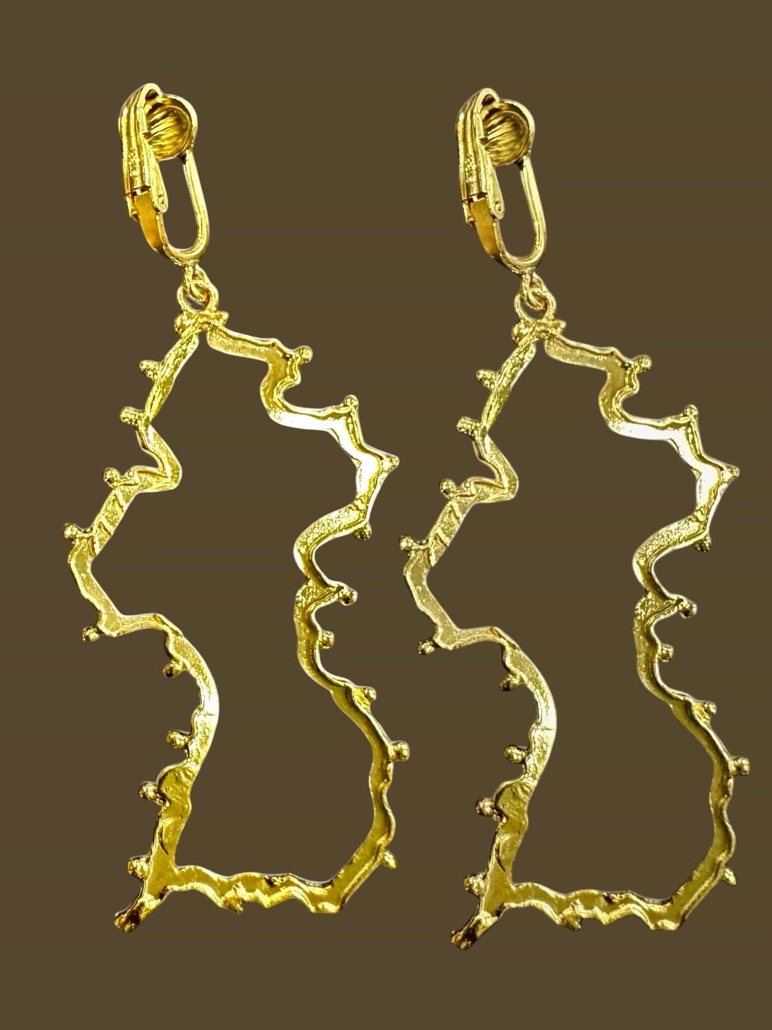 Enchanted Guyana Map Earrings .925 Sterling Silver | Alliyette